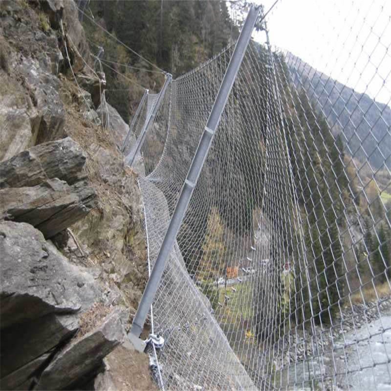 Wire mesh for slope protection