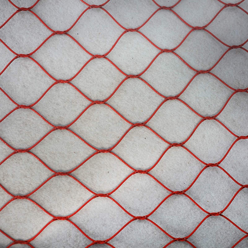Stainless steel knotted rope mesh