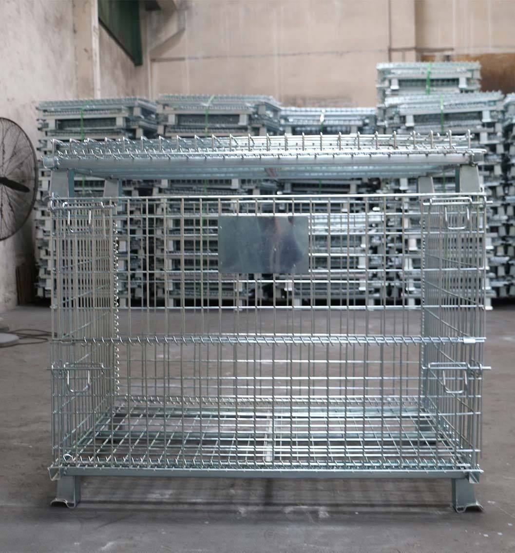 Metal Mesh Storage Containers for Efficient Storage Transportation
