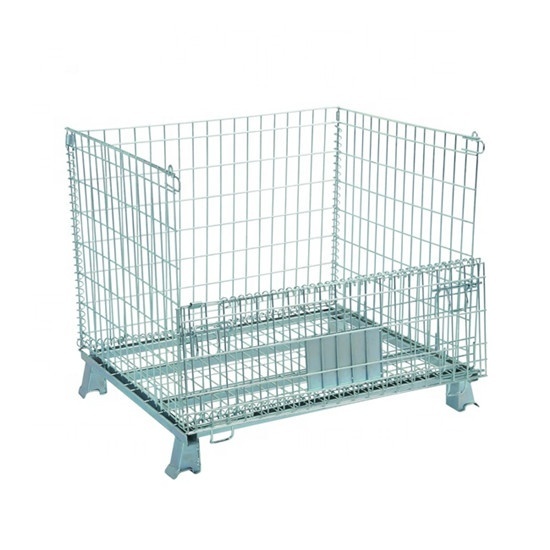 mesh box wire cage metal bin storage container