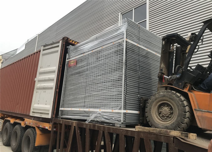 Temporary metal fence