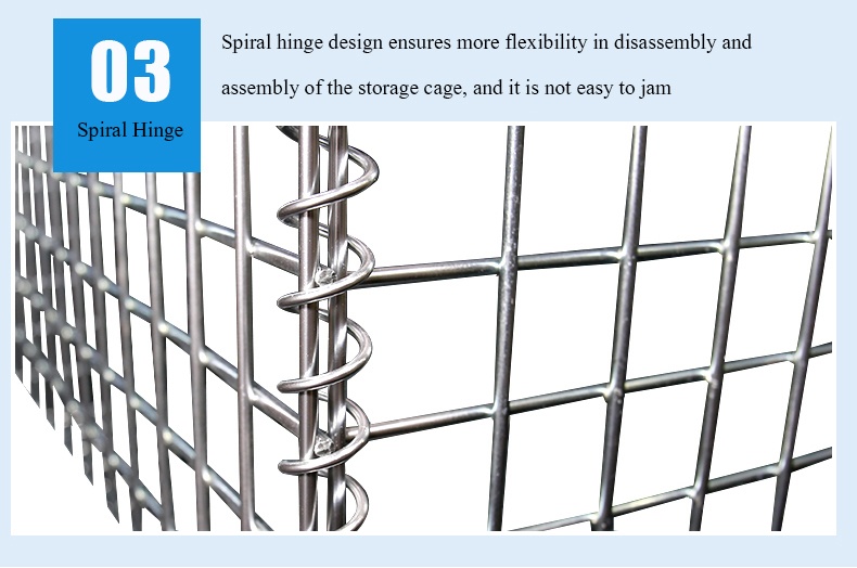 Collapsible wire mesh containers