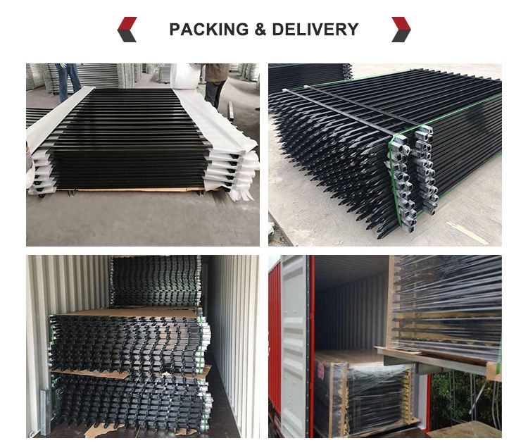 Tubular steel fence panels