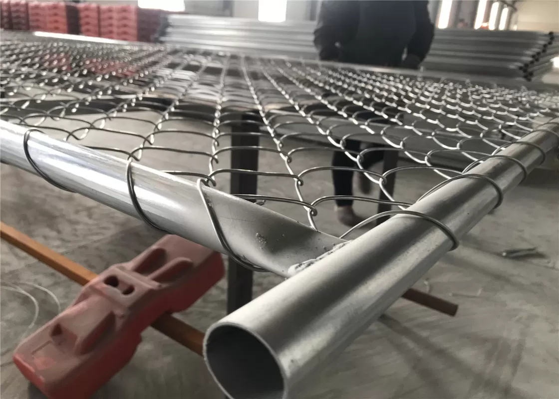 Temporary chain link fencing