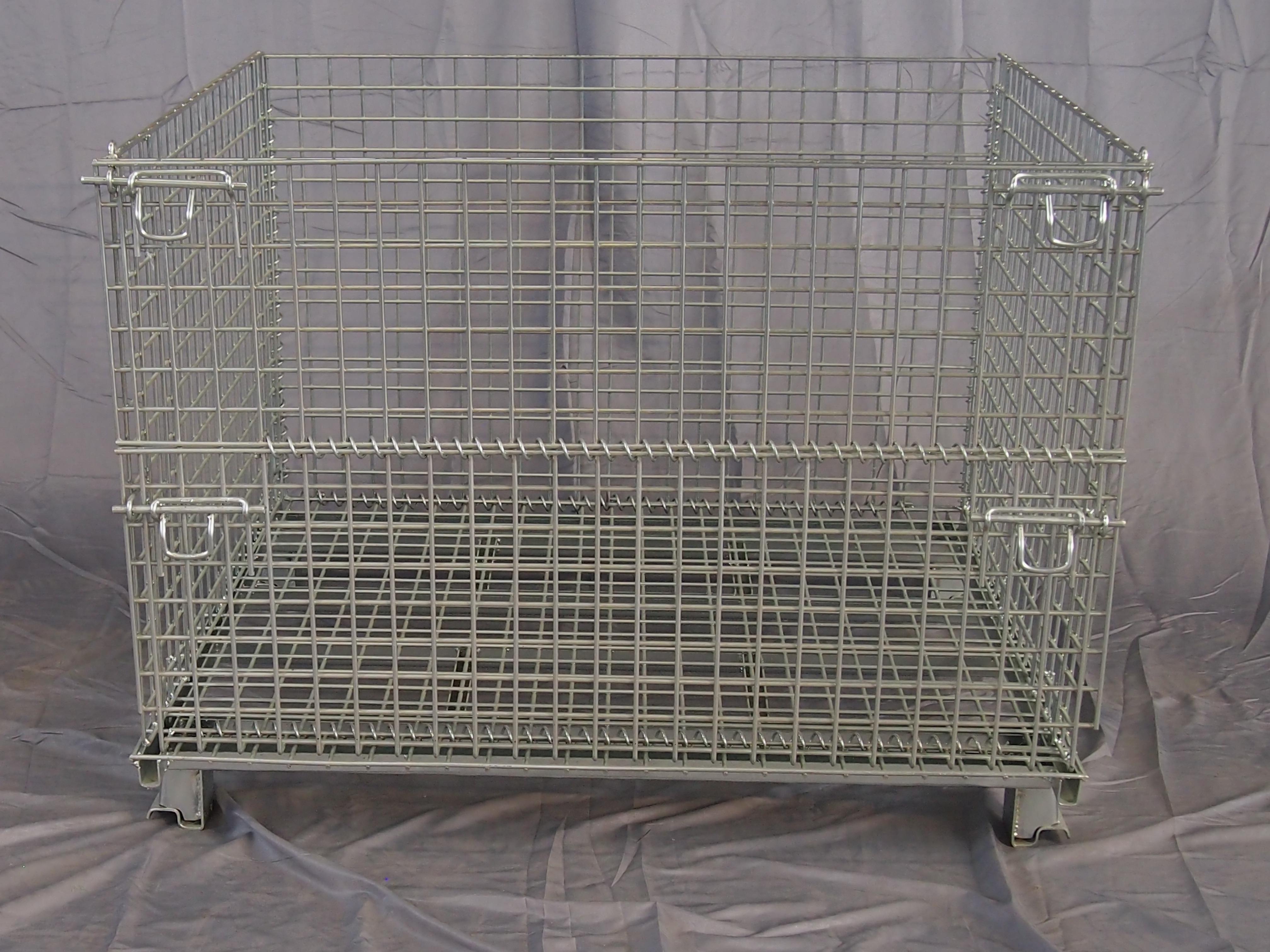 Metal Mesh Storage Containers for Efficient Storage Transportation