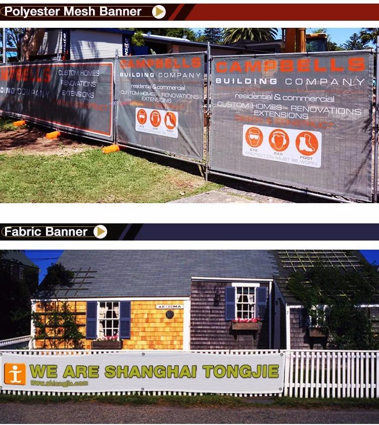 temporary fence signage